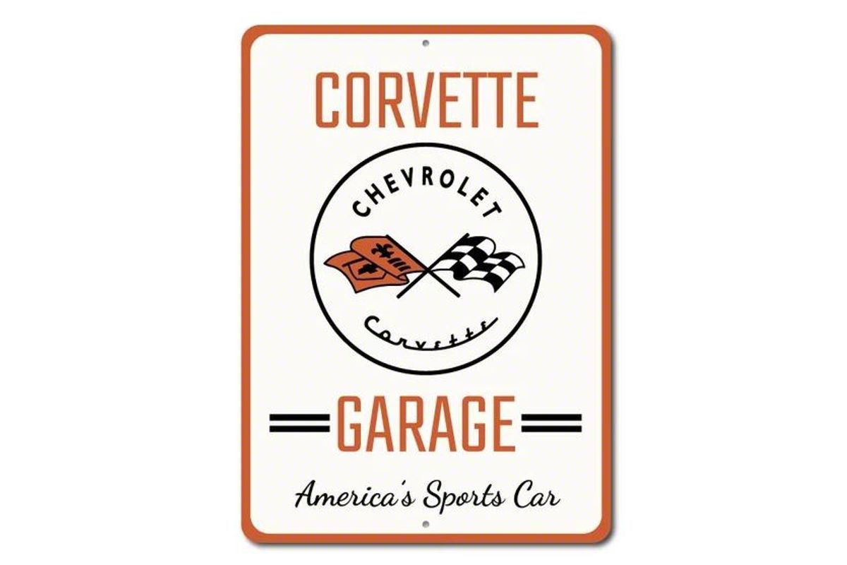 Universal AM Corvette Garage Americas Sports Car Sign; 36x54-Inch ...