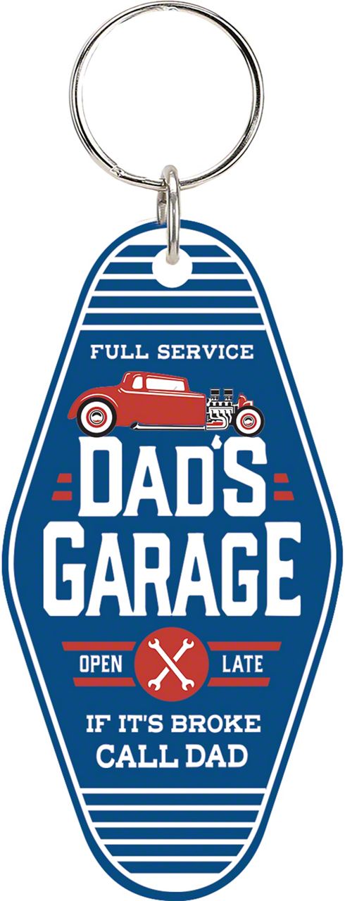 Universal AM Dad's Garage Keychain - Free Shipping