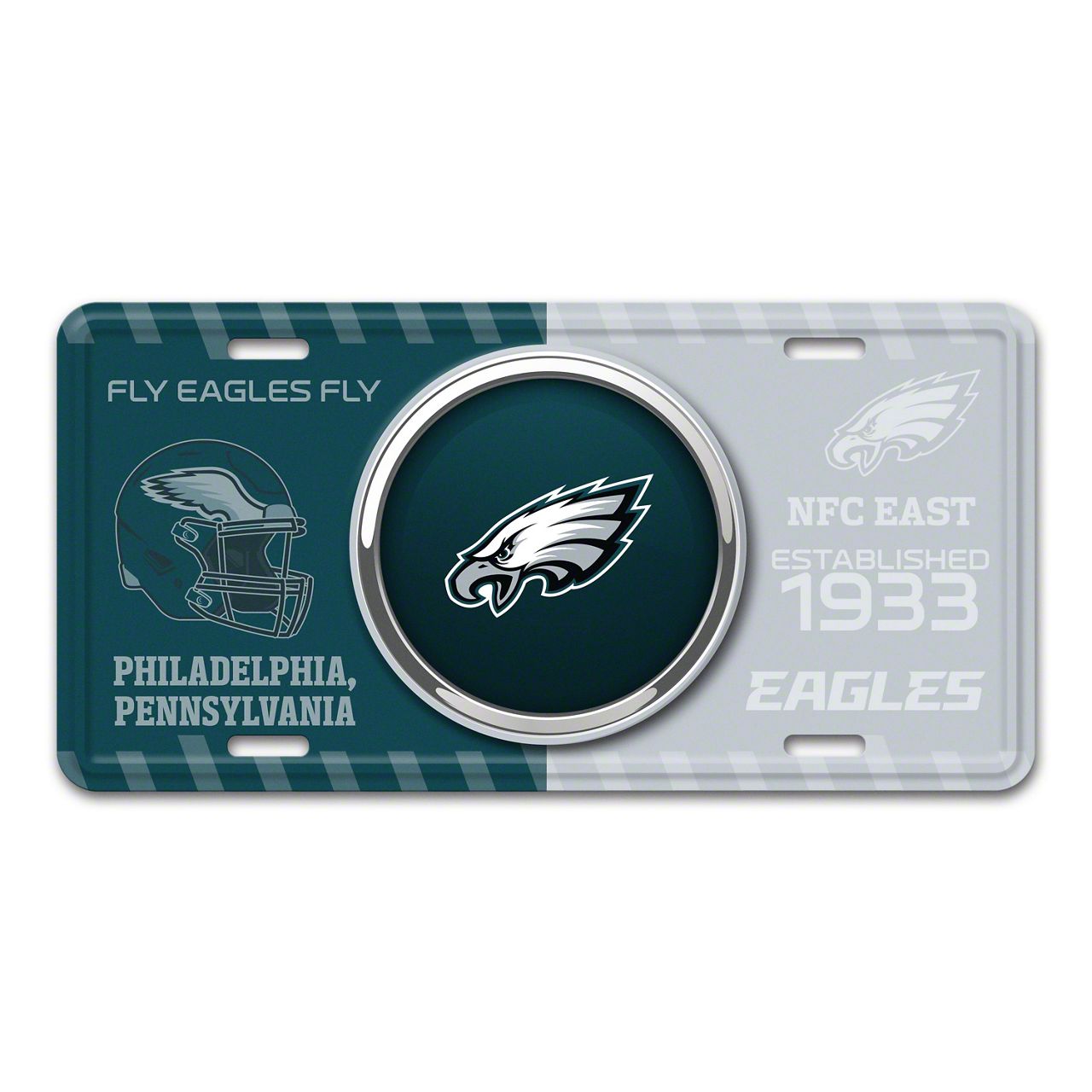 Universal AM Embossed Metal License Plate with Philadelphia Eagles Logo ...