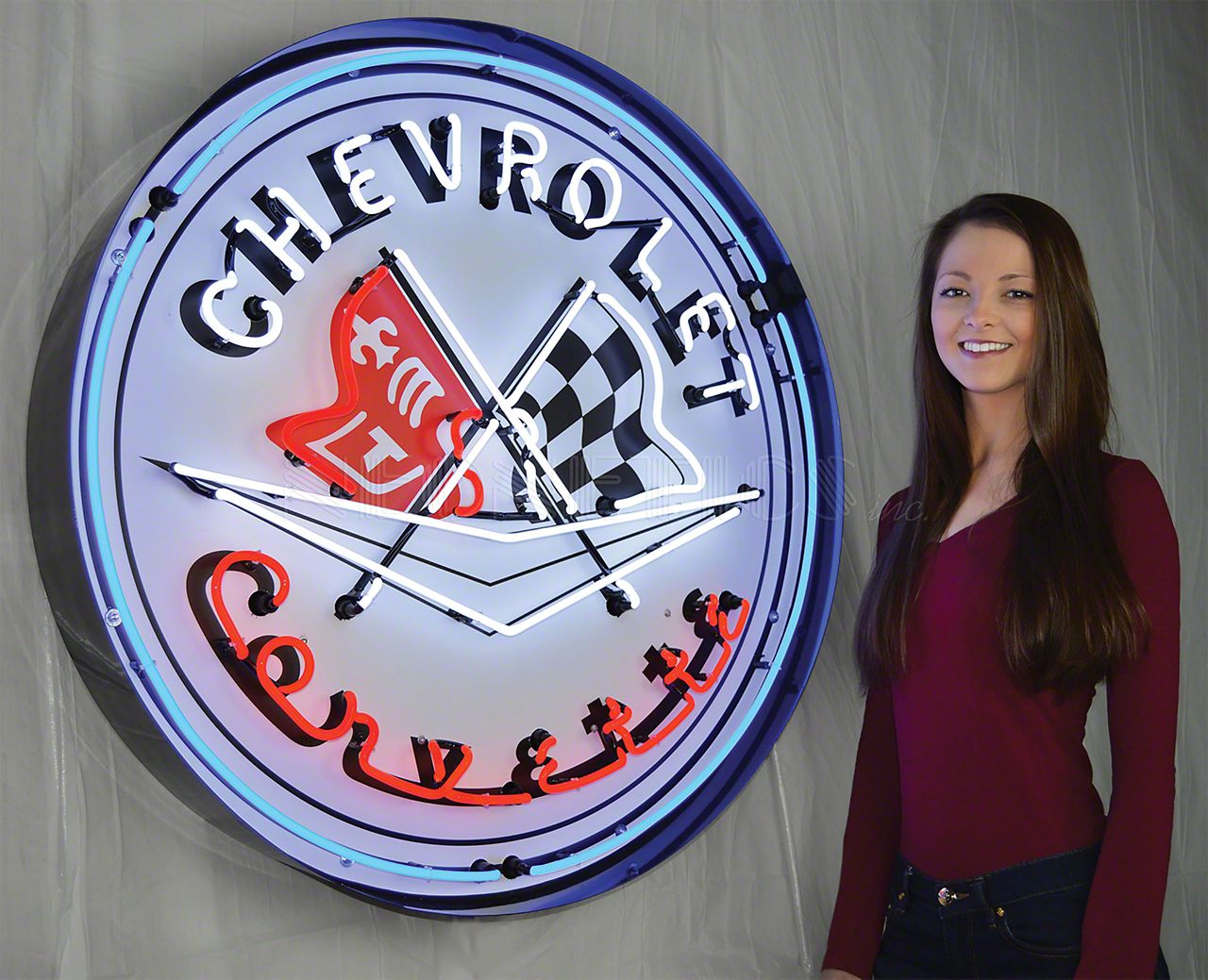 Universal AM Flags Neon Sign; 36-Inch - Free Shipping