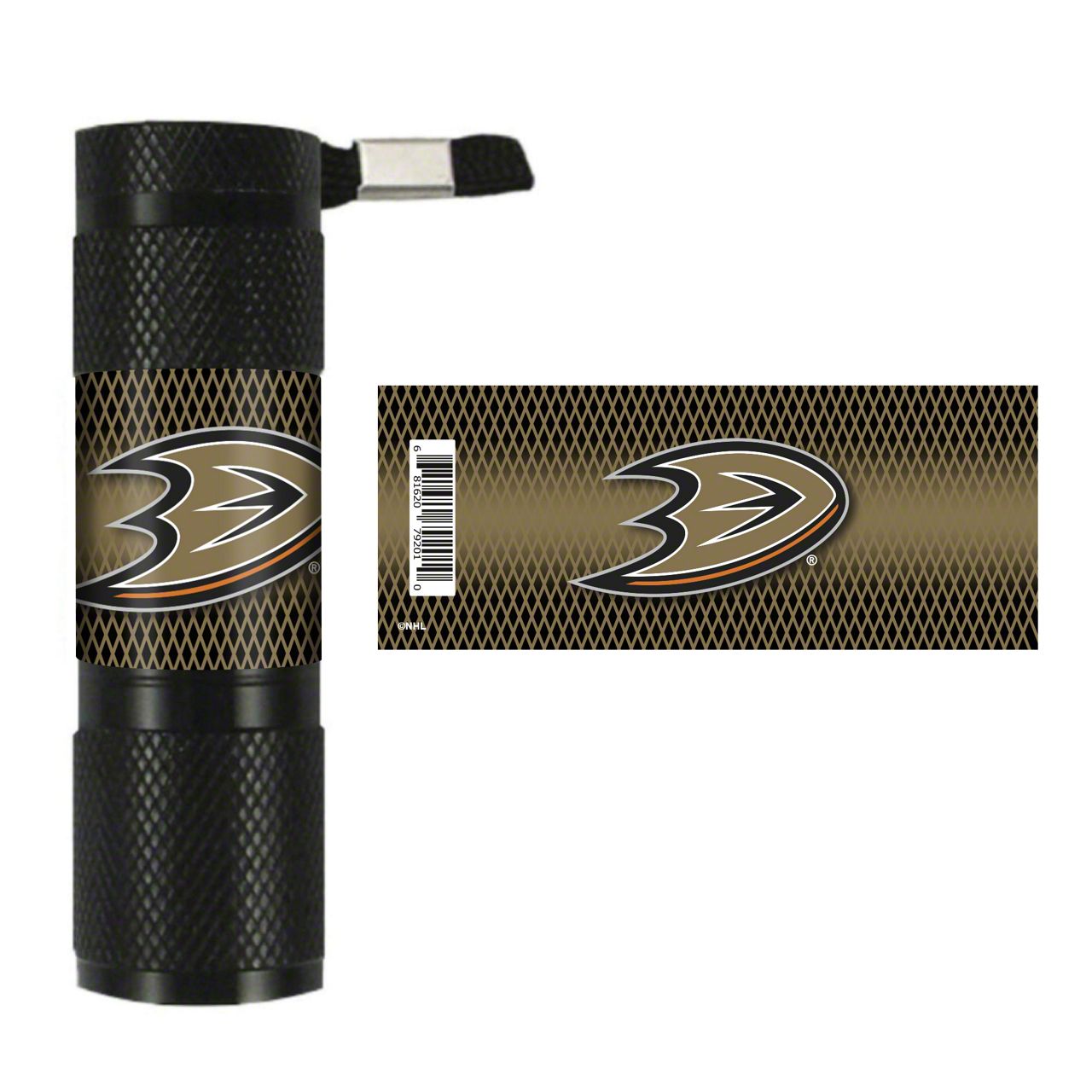 Universal AM Flashlight with Anaheim Ducks Logo; Gold - Free Shipping