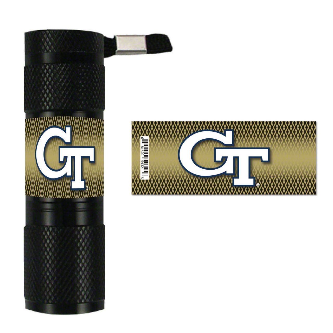 Universal AM Flashlight with Georgia Tech Logo; Gold - Free Shipping