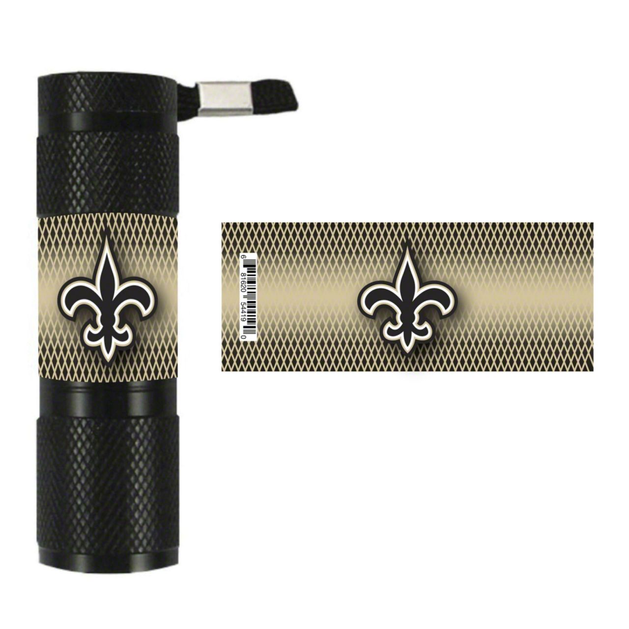 Universal AM Flashlight with New Orleans Saints Logo; Gold - Free Shipping