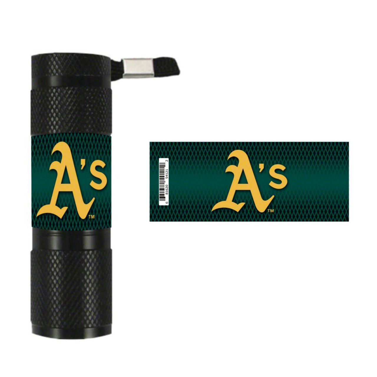 Universal AM Flashlight with Oakland Athletics Logo; Green - Free Shipping