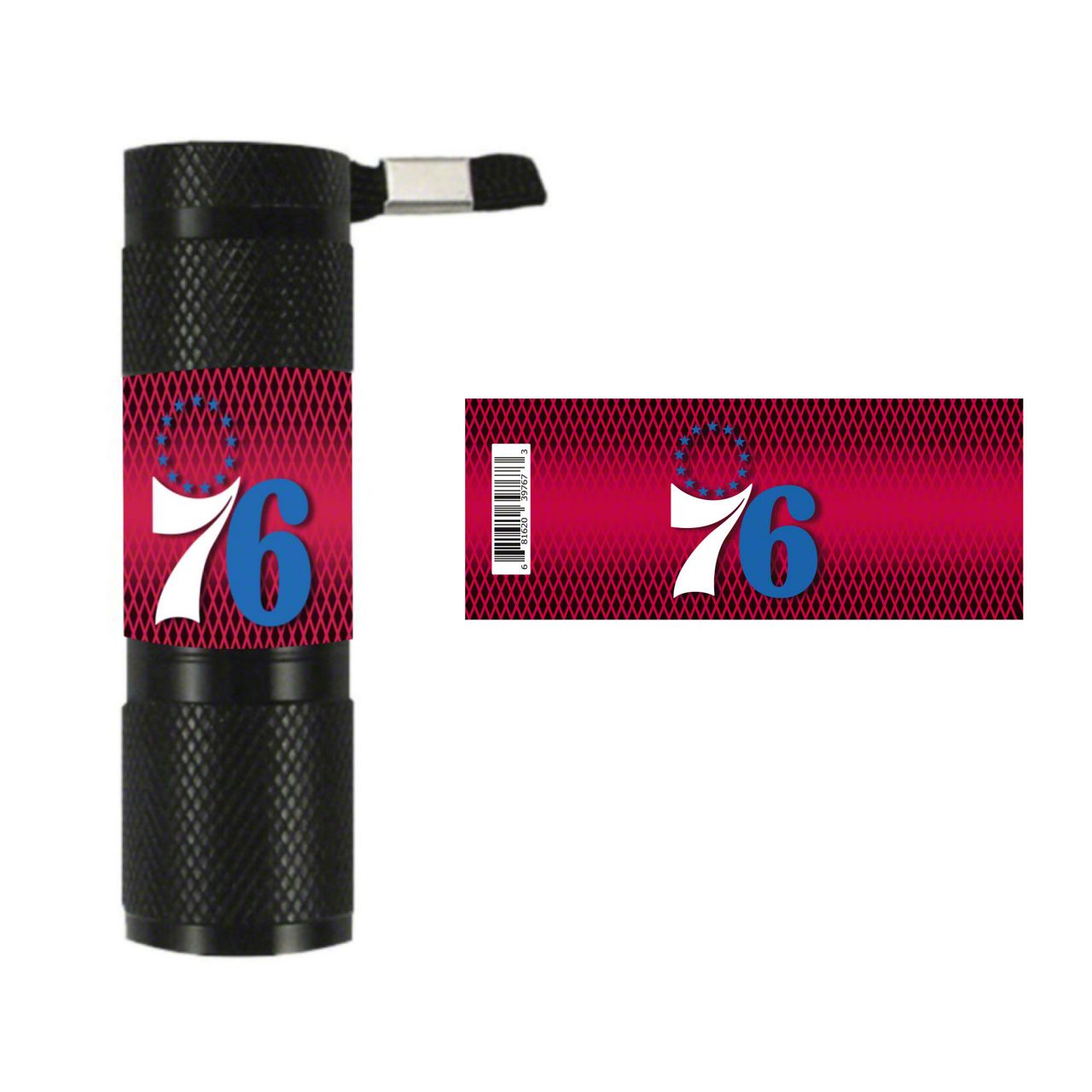 Universal AM Flashlight with Philadelphia 76ers Logo; Red - Free Shipping