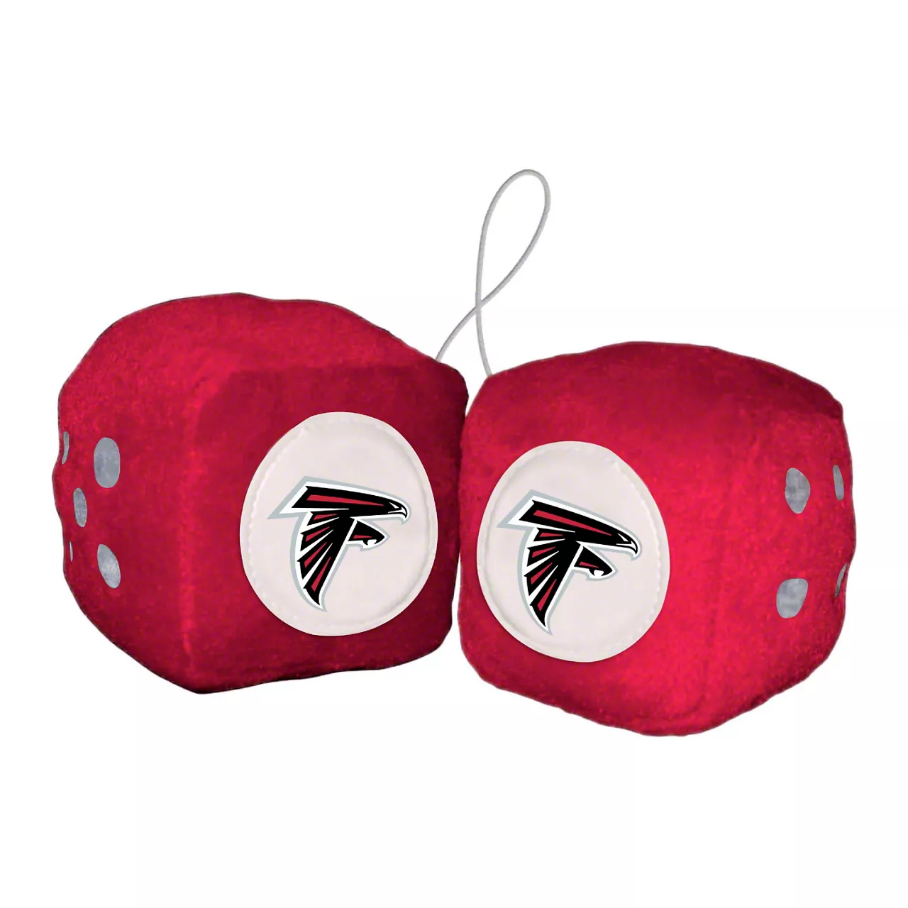 Universal AM Fuzzy Dice with Atlanta Falcons Logo; Red (Universal; Some ...