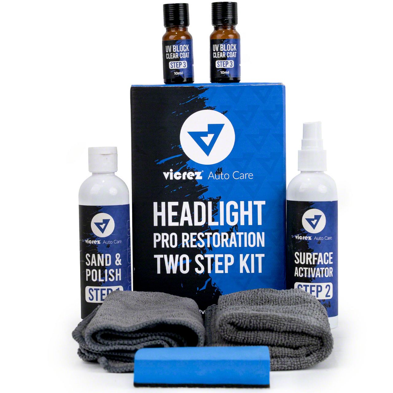 Universal AM Headlight Pro Restoration Two Step Kit - Free Shipping