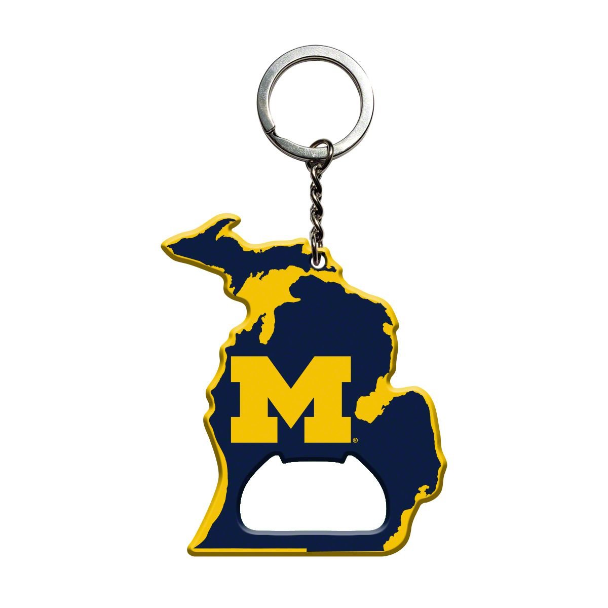 Universal AM Keychain Bottle Opener with University of Michigan Logo ...