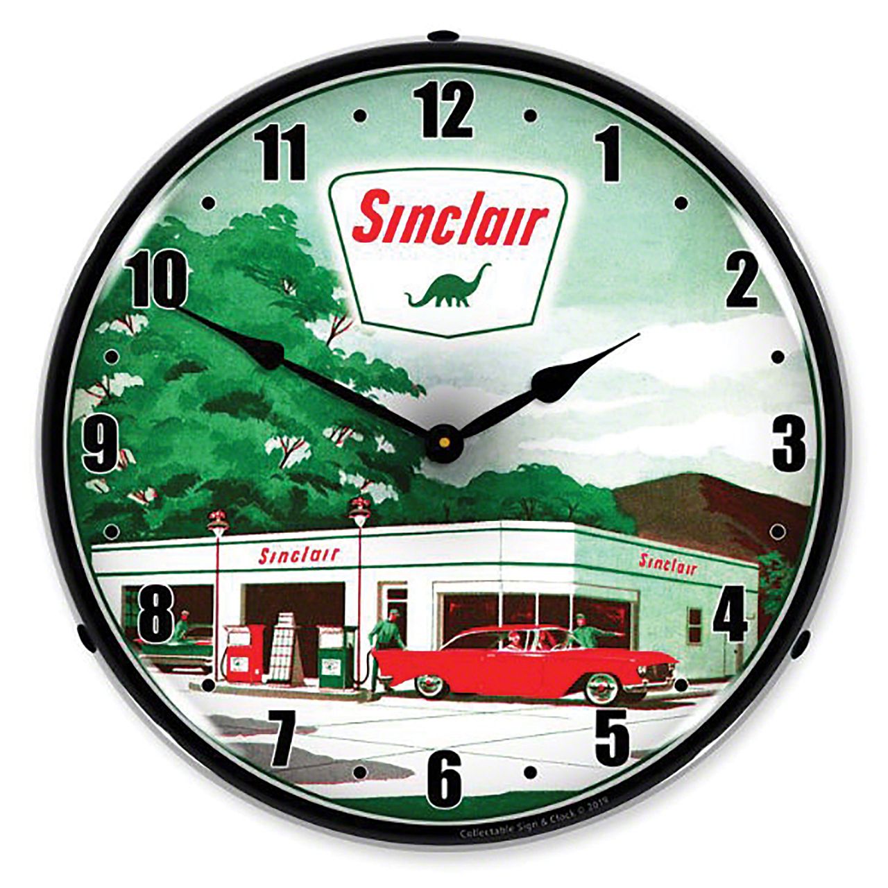 Universal AM LED Clock; Sinclair Gas Station 2 - Free Shipping