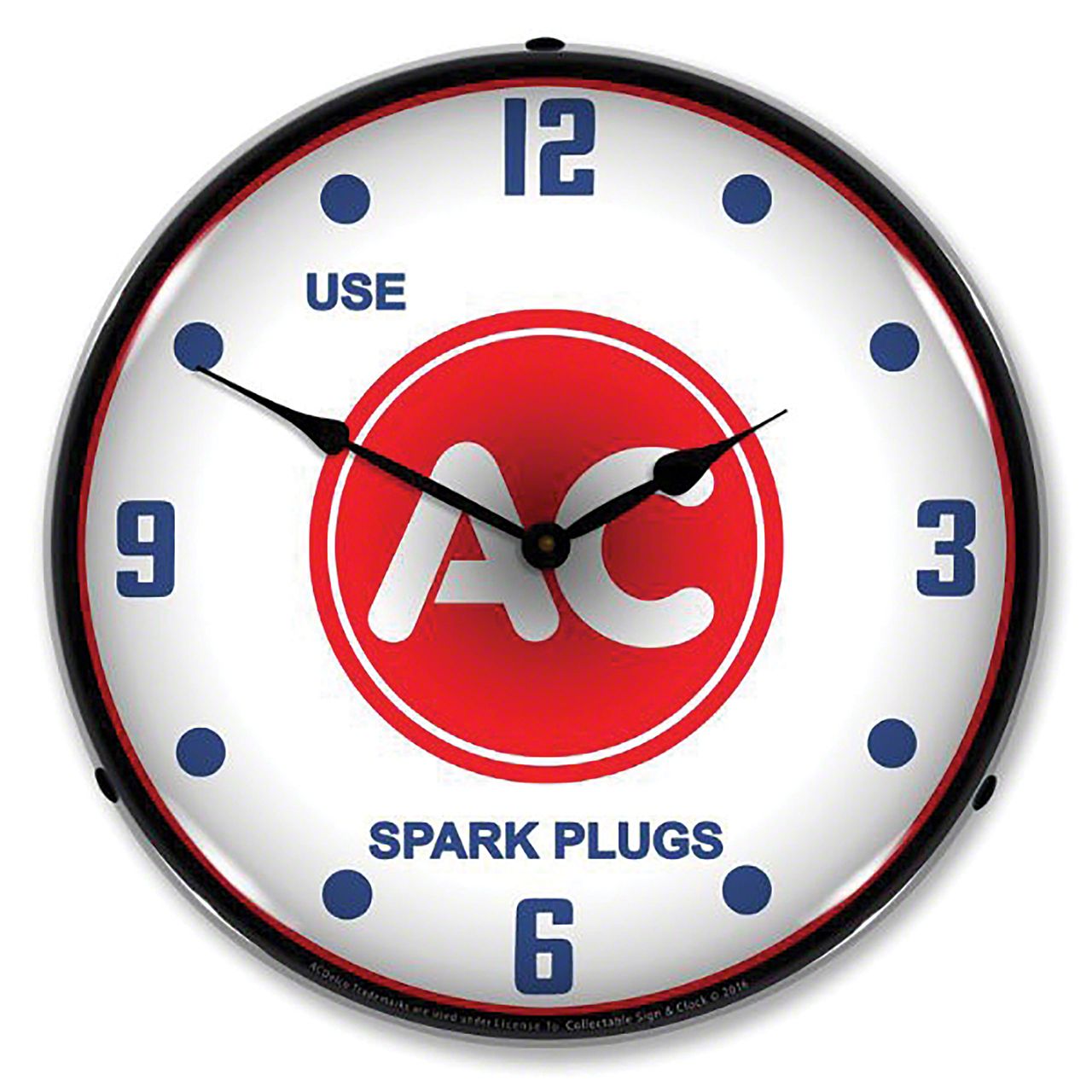 Universal AM LED Clock; Use AC Spark Plugs - Free Shipping