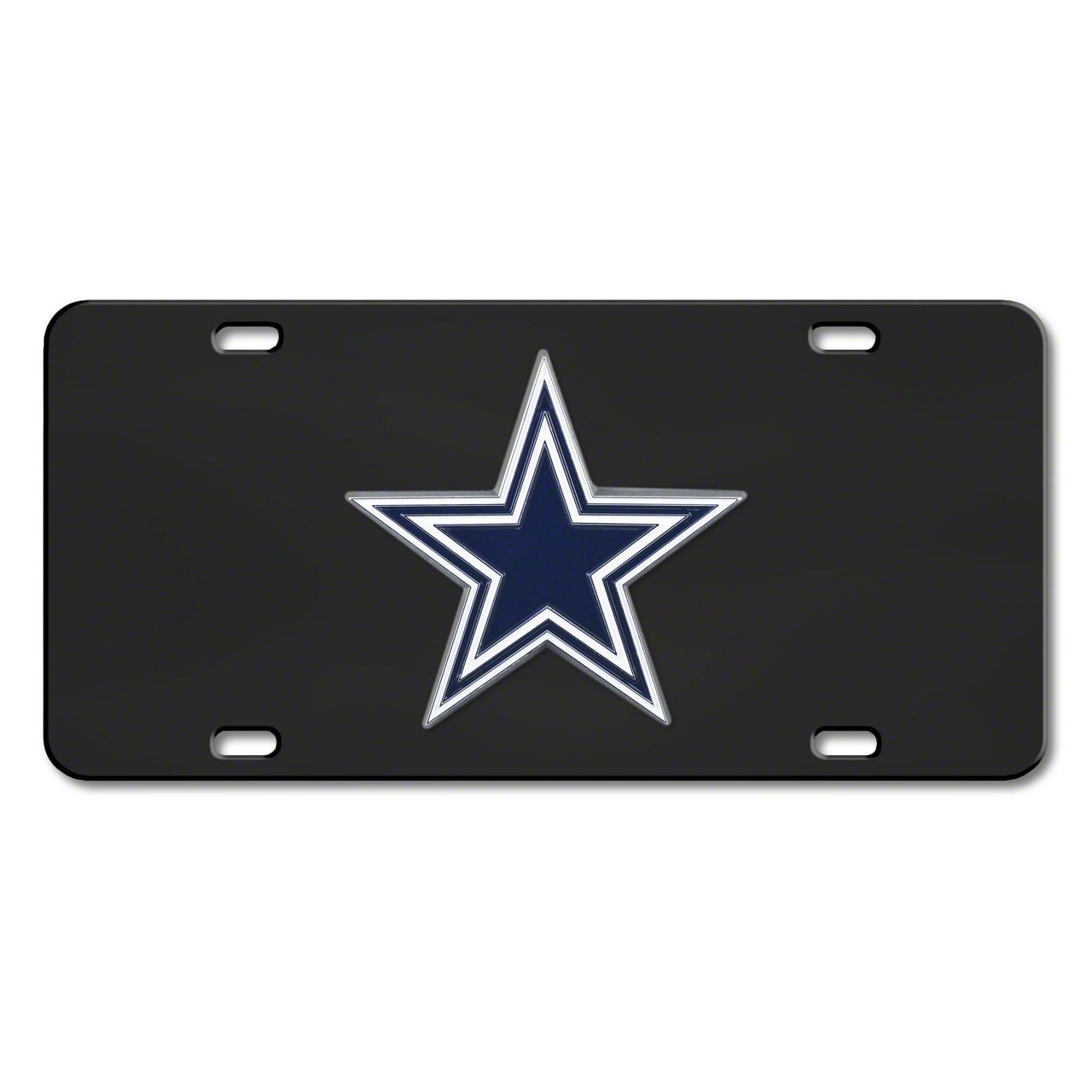 Universal AM License Plate with Dallas Cowboys Logo; Black (Universal ...