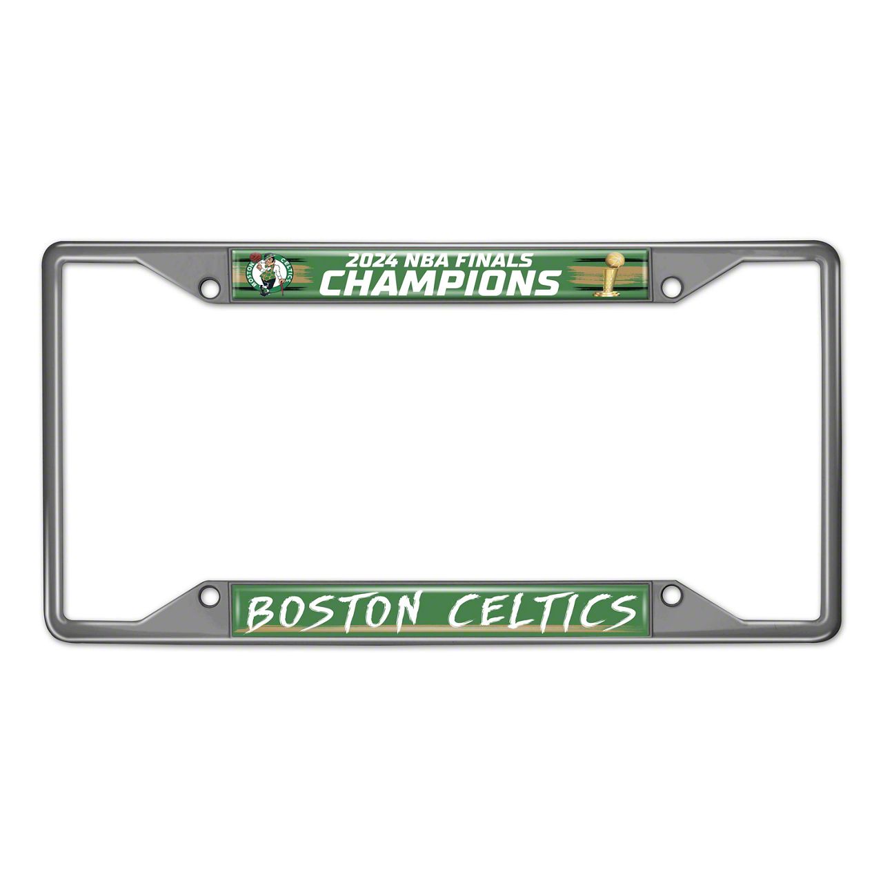 Universal AM License Plate Frame with 2024 NBA Champions Boston Celtics ...