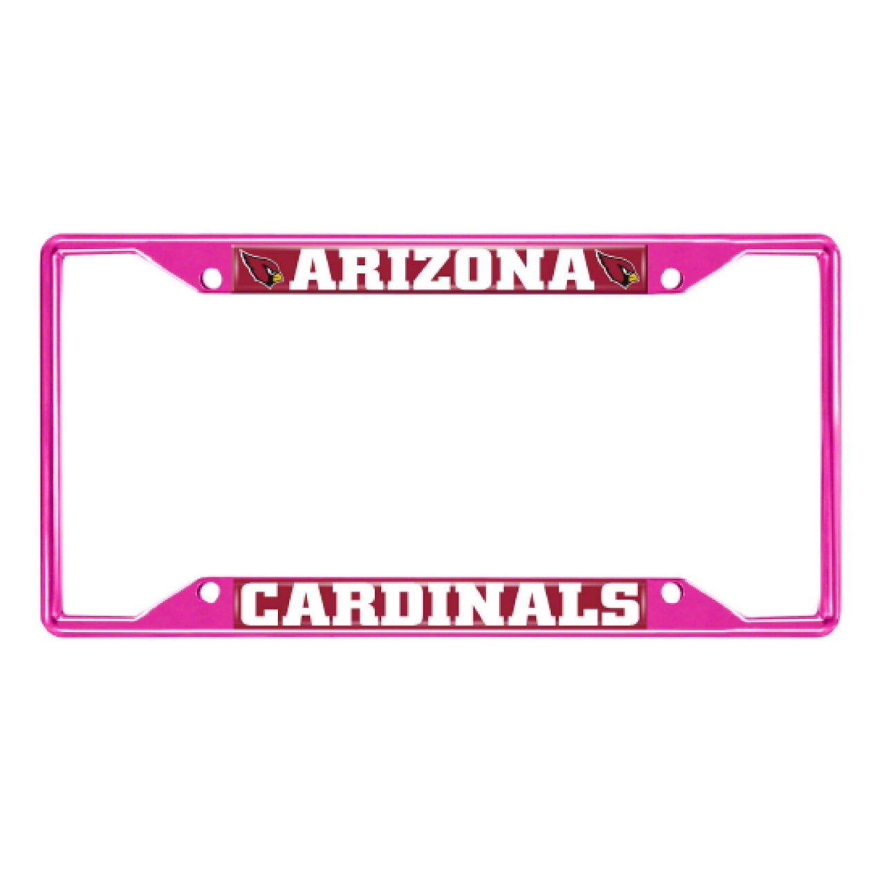 Universal AM License Plate Frame with Arizona Cardinals; Pink ...