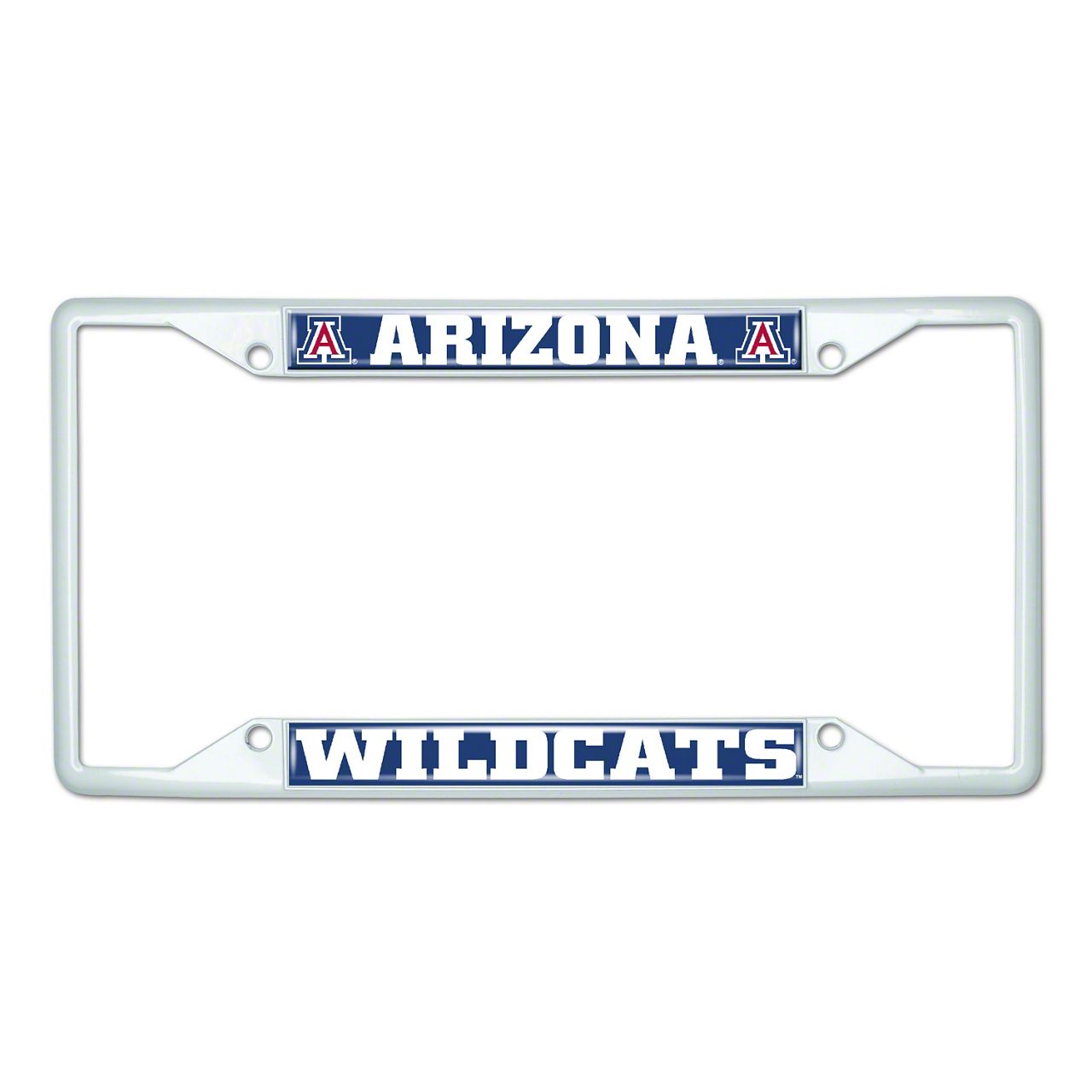 Universal AM License Plate Frame with Arizona; White (Universal; Some ...