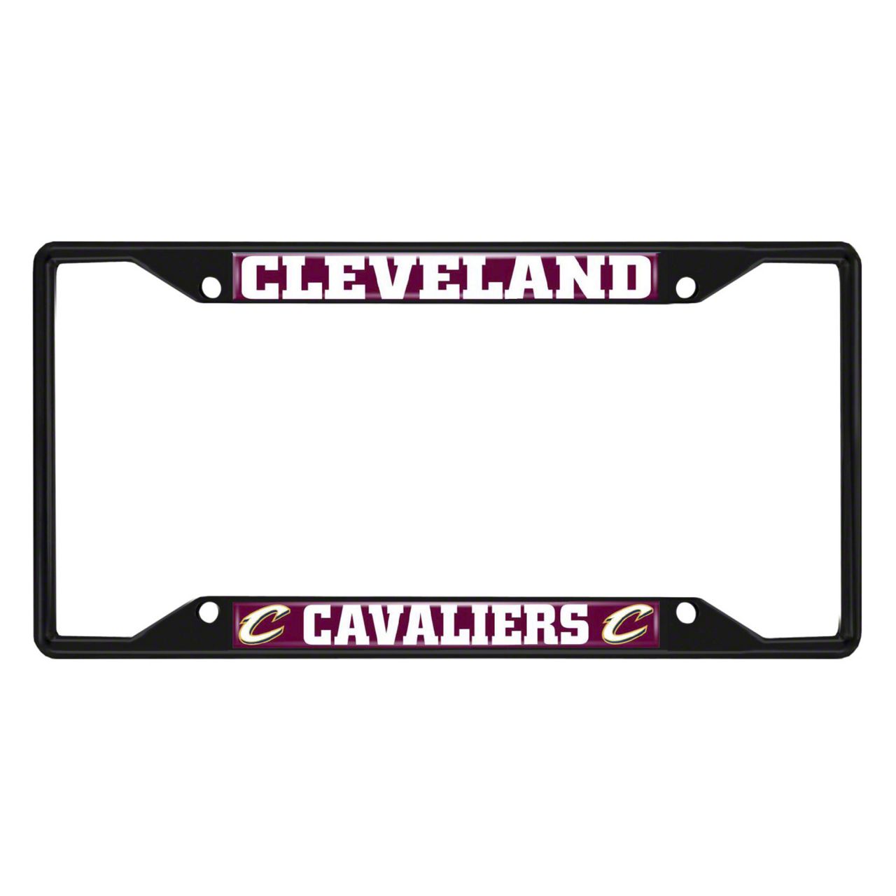 Universal AM License Plate Frame with Cleveland Cavaliers Logo; Black ...
