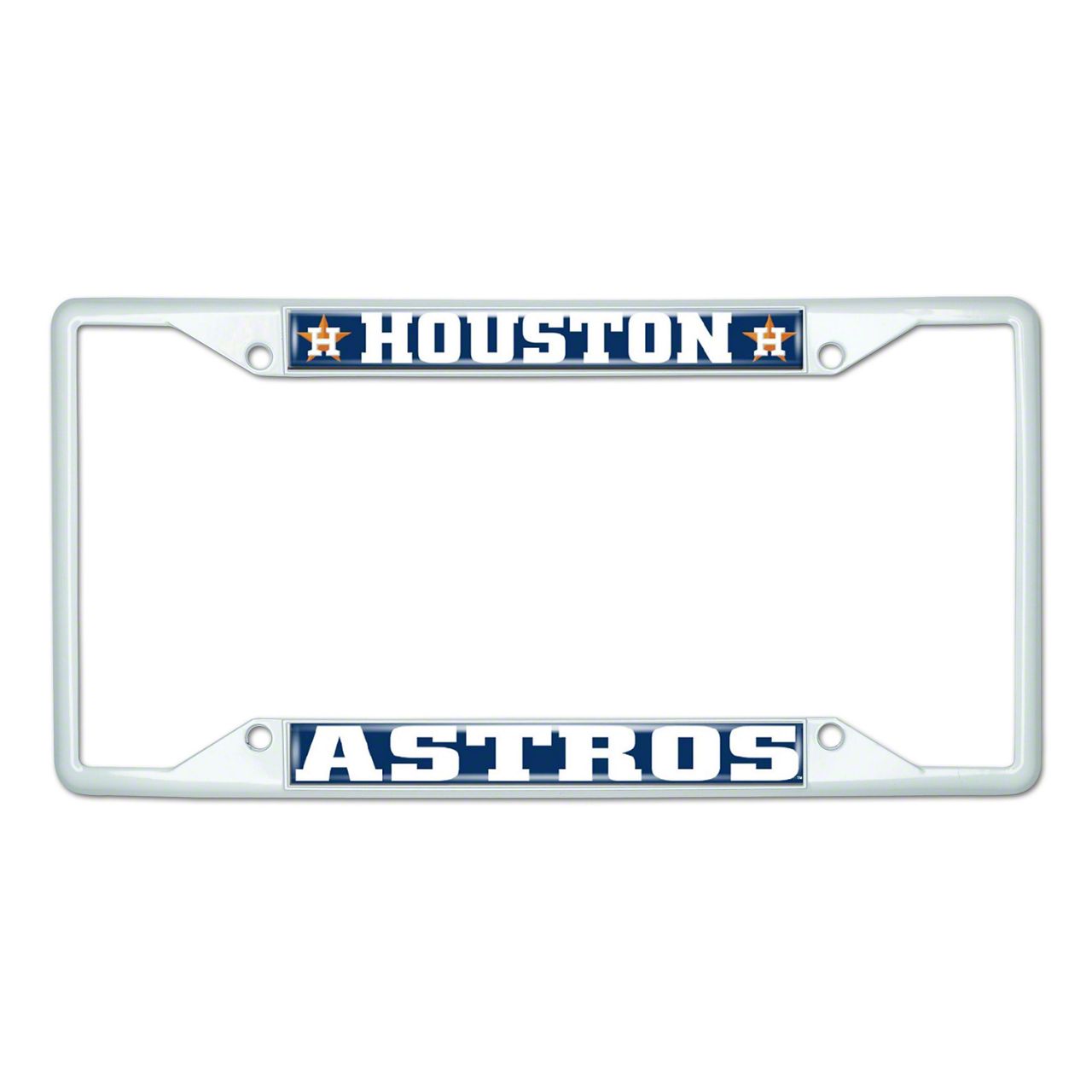 Universal AM License Plate Frame with Houston Astros; White (Universal ...