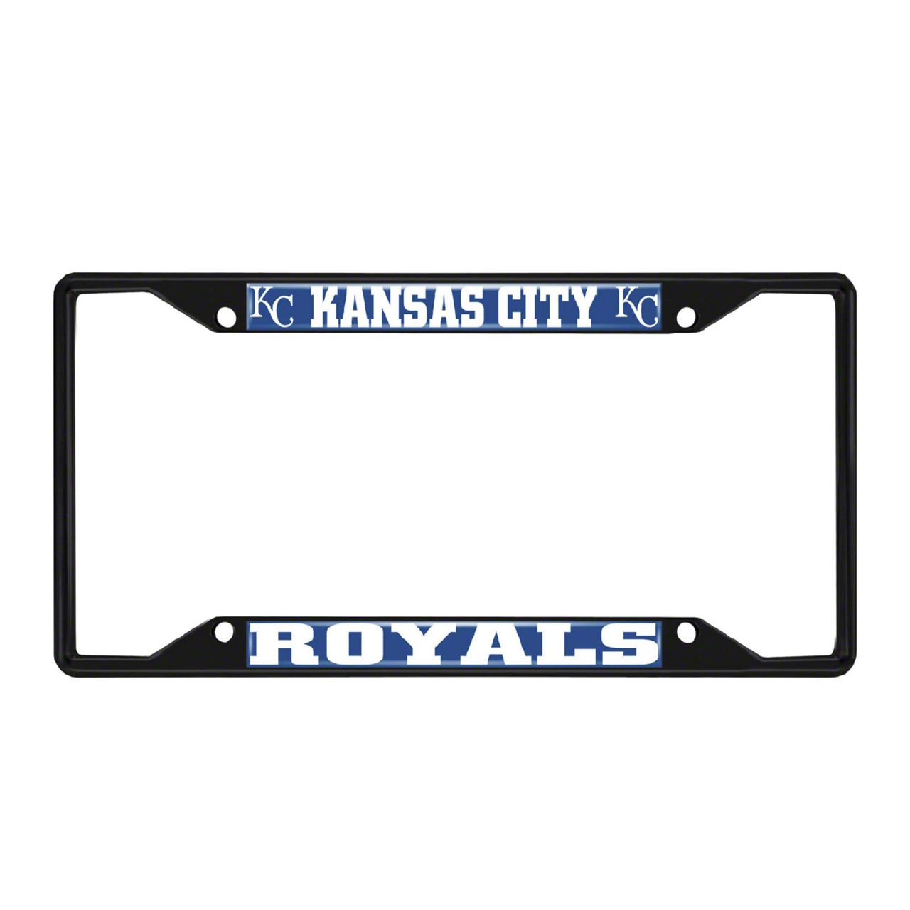 Universal AM License Plate Frame with Kansas City Royals Logo; Black ...