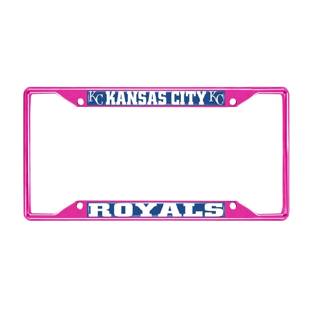 Universal AM License Plate Frame with Kansas City Royals; Pink ...