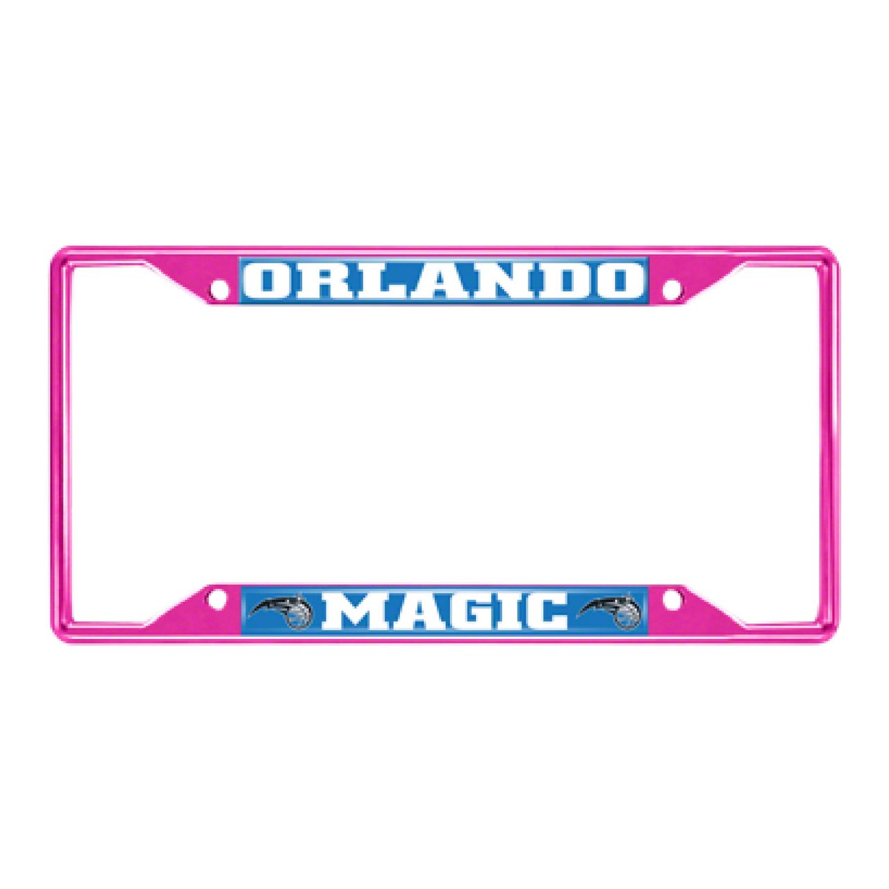 Universal AM License Plate Frame with Orlando Magic; Pink (Universal ...