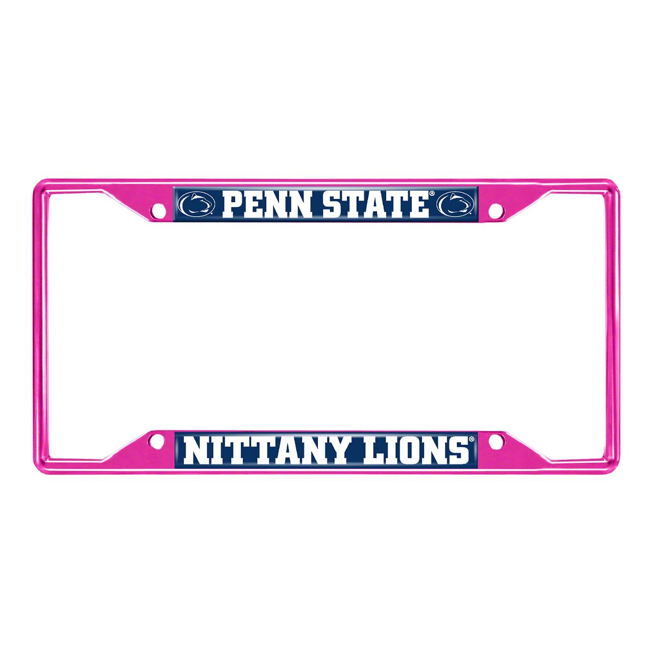 Universal AM License Plate Frame with Penn State; Pink (Universal; Some ...