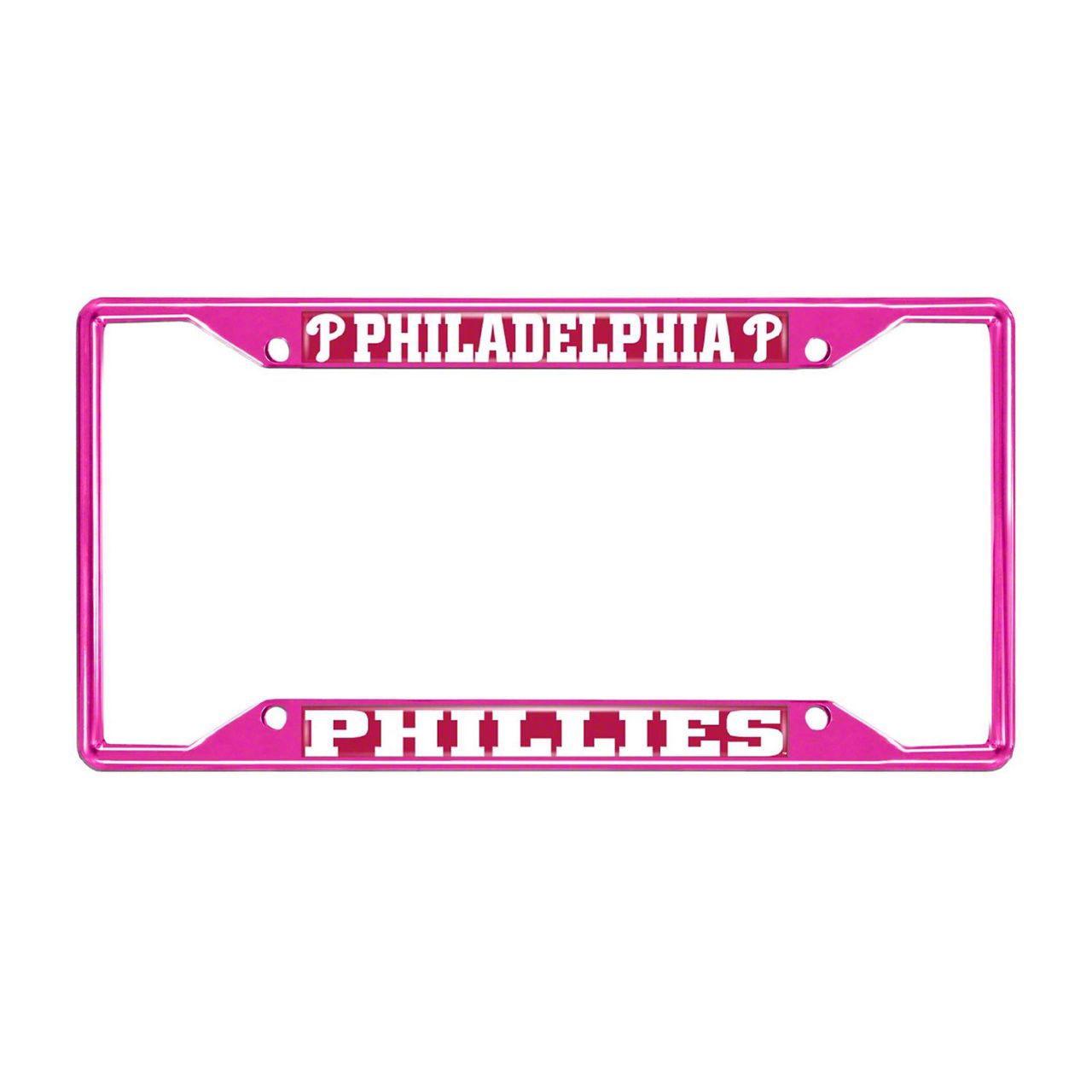 Universal AM License Plate Frame with Philadelphia Phillies; Pink ...