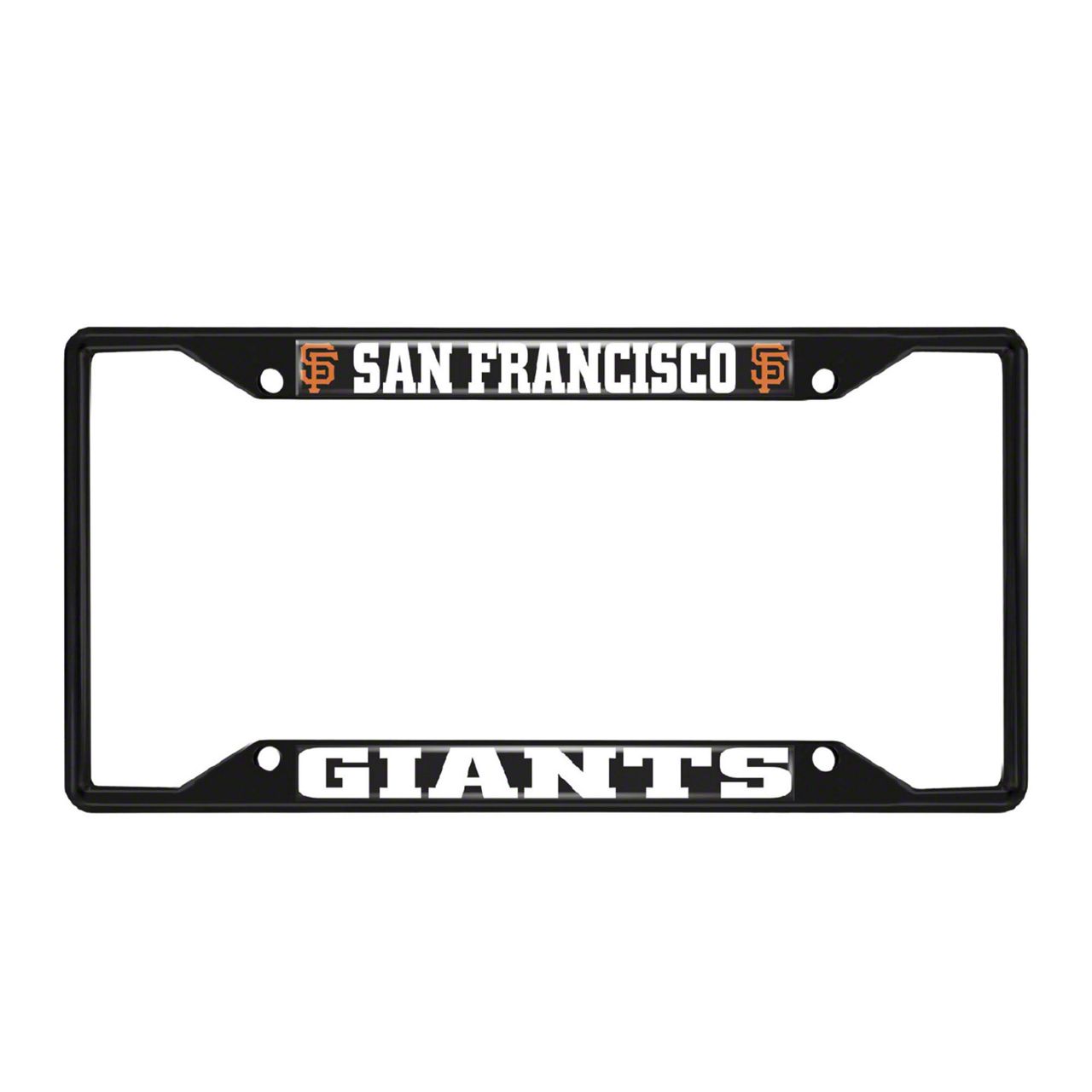 Universal AM License Plate Frame with San Francisco Giants Logo; Black ...