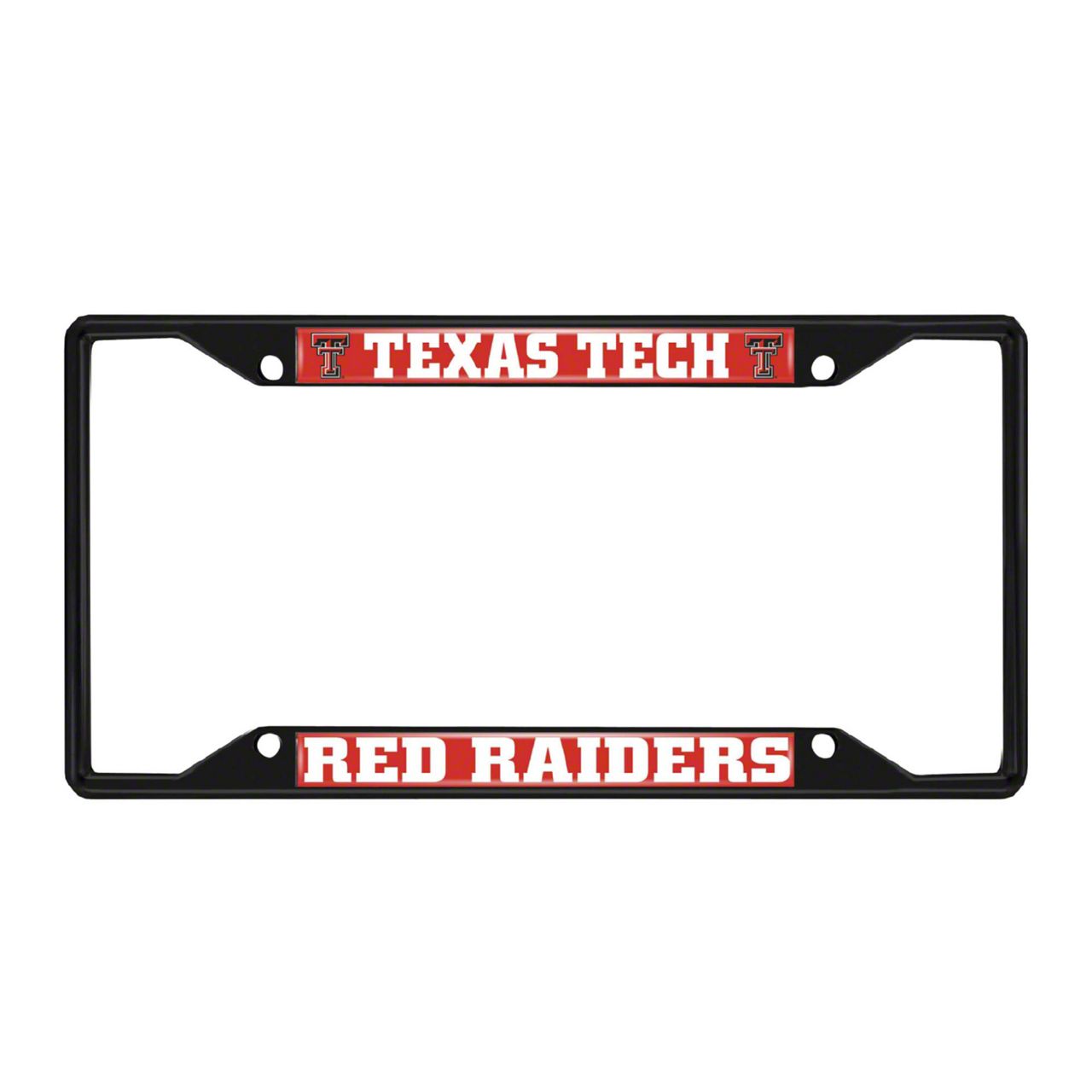 Universal AM License Plate Frame with Texas Tech University Logo; Black ...