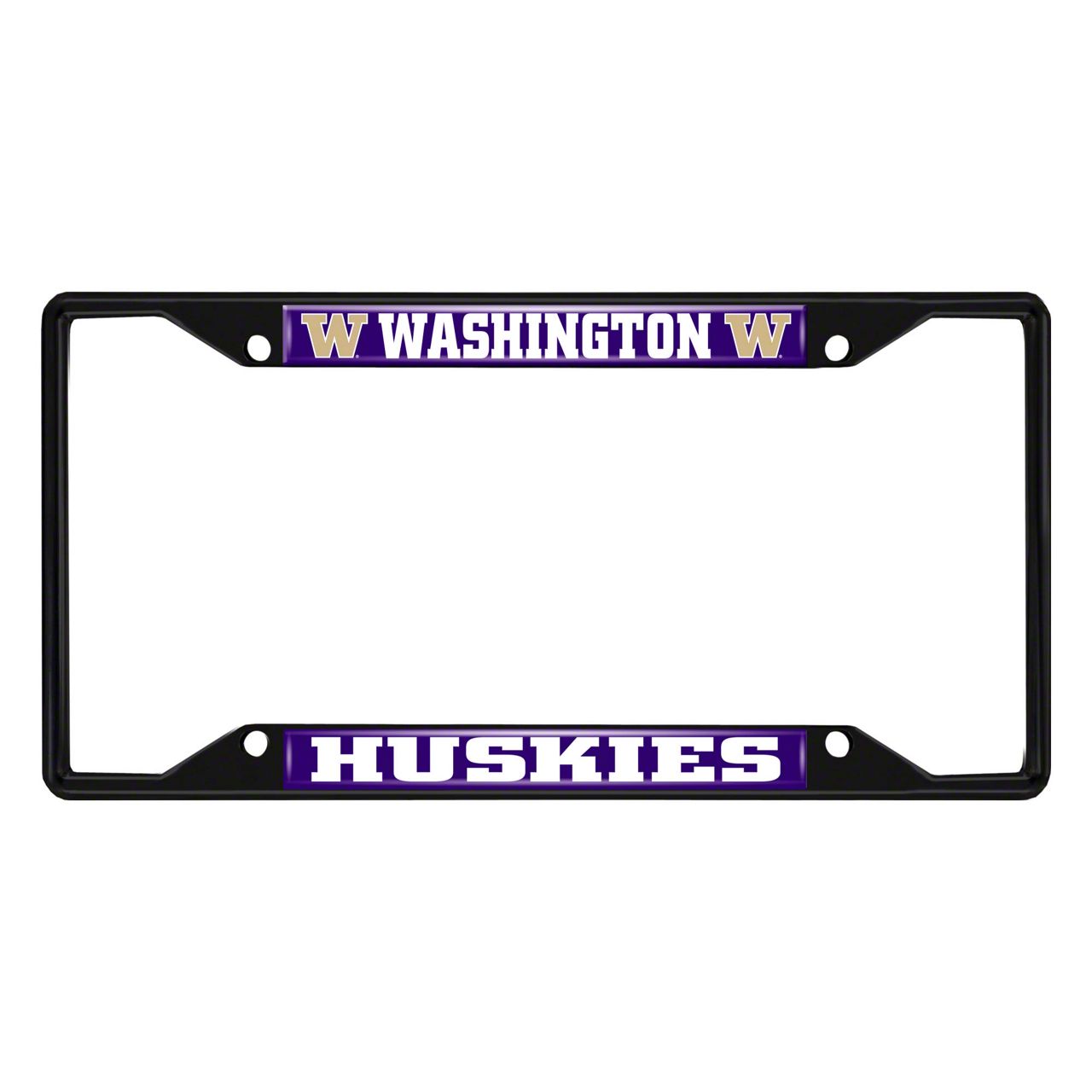 Universal AM License Plate Frame with University of Washington Logo ...
