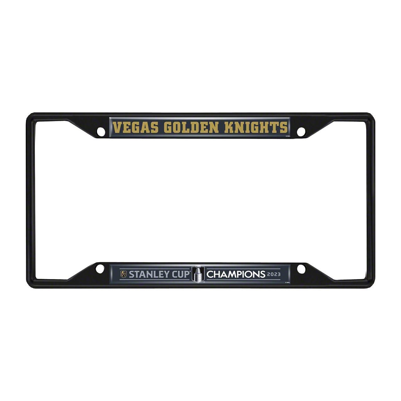 Universal AM License Plate Frame with Vegas Golden Knights Stanley Cup ...