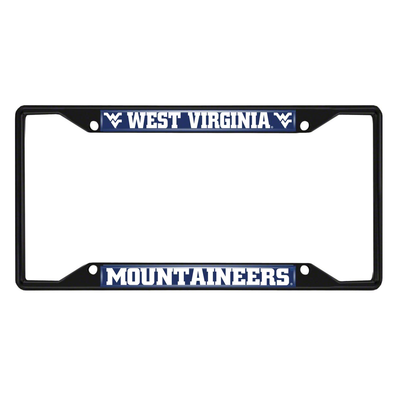 Universal AM License Plate Frame with West Virginia University Logo ...
