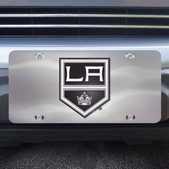Universal AM License Plate with Los Angeles Kings Logo; Chrome ...