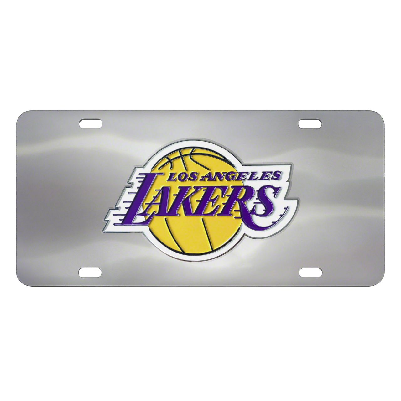 Universal AM License Plate with Los Angeles Lakers Logo; Stainless ...