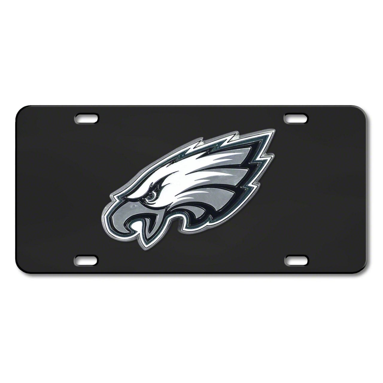 Universal AM License Plate with Philadelphia Eagles Logo; Black ...