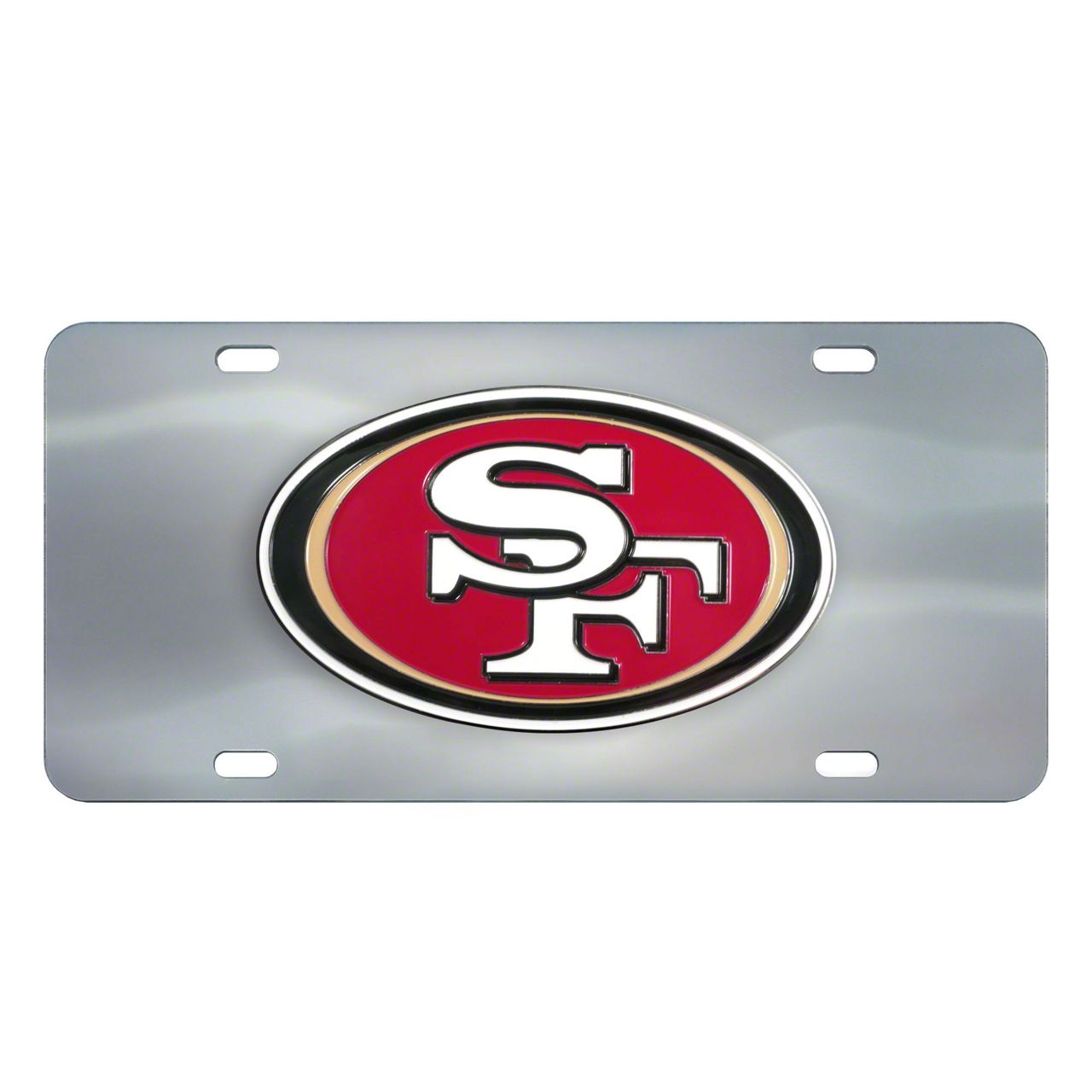 Universal AM License Plate with San Francisco 49ers Logo; Stainless ...