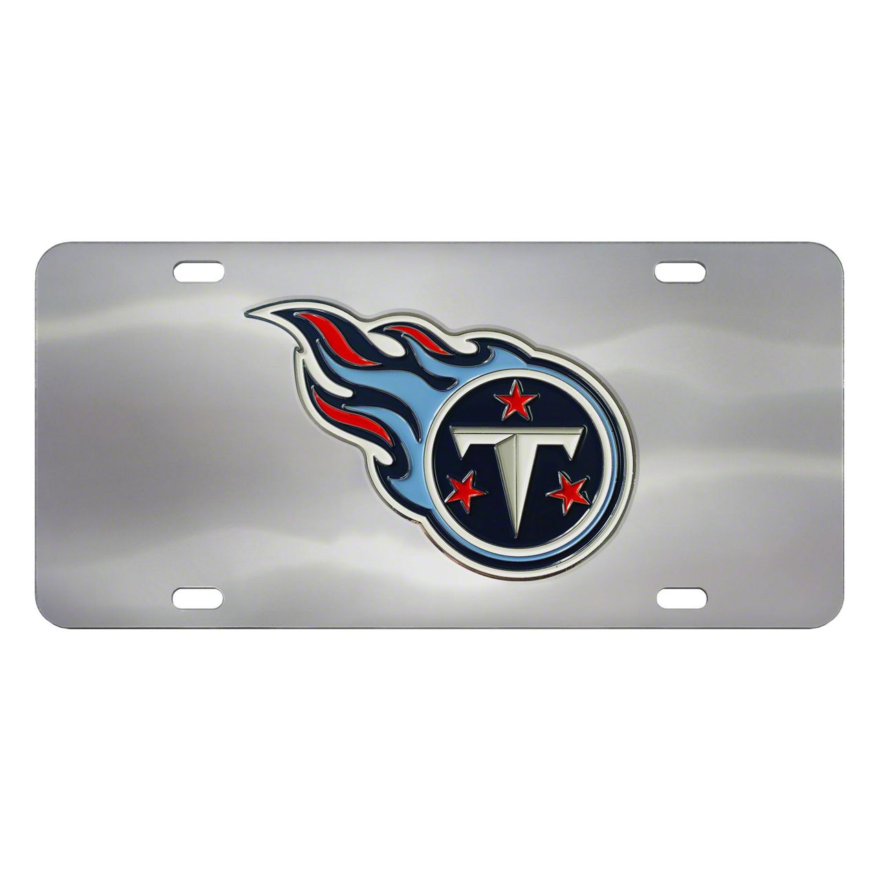Universal AM License Plate with Tennessee Titans Logo; Stainless Steel ...