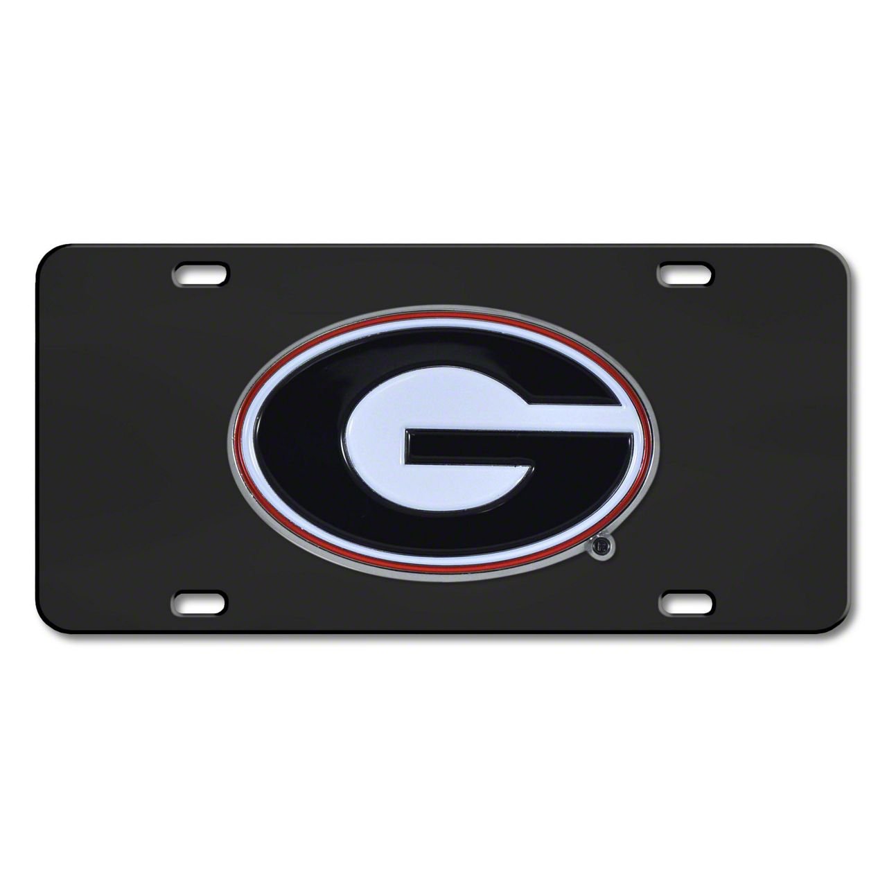Universal AM License Plate with University of Georgia Logo; Black ...
