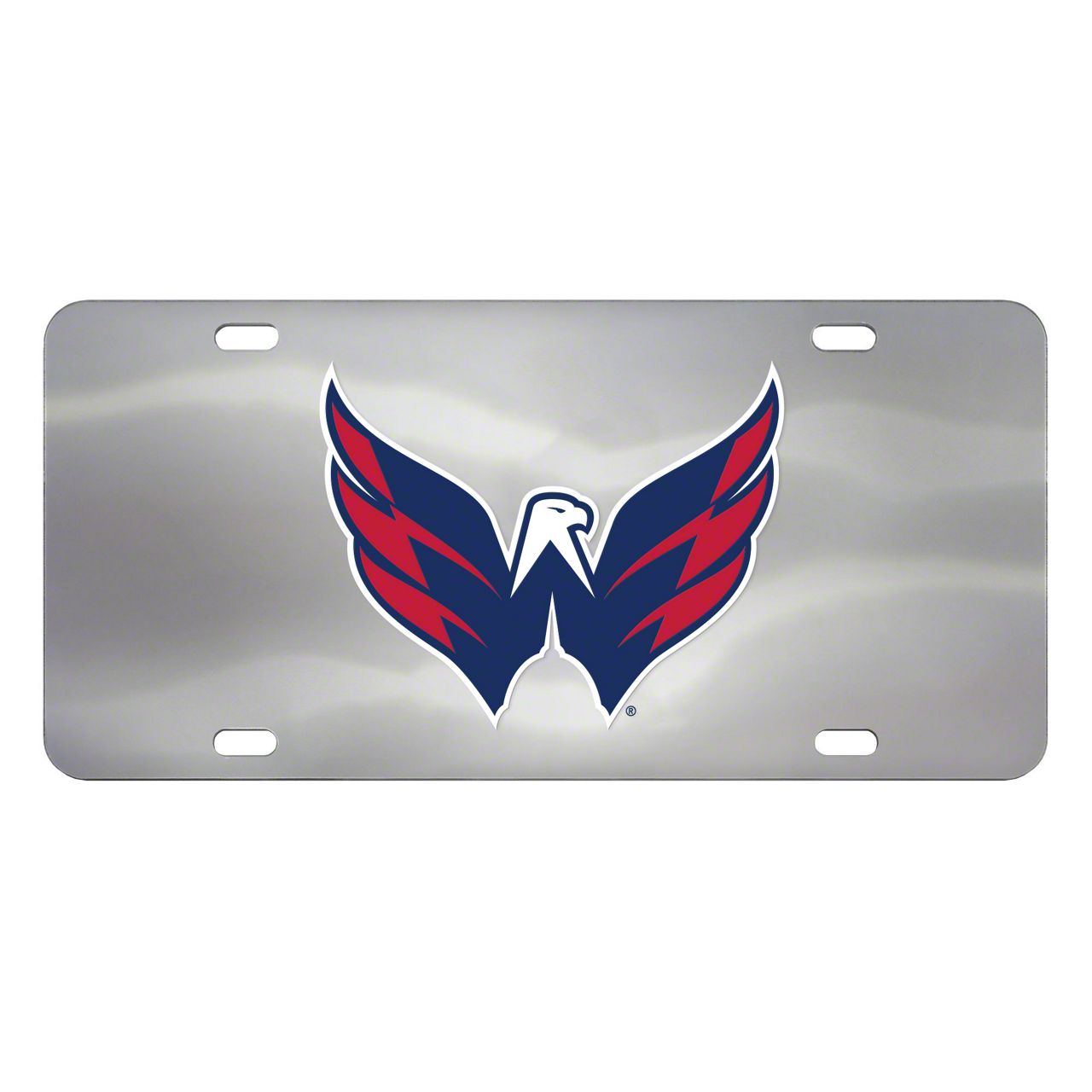 Universal AM License Plate with Washington Capitals Logo; Stainless ...