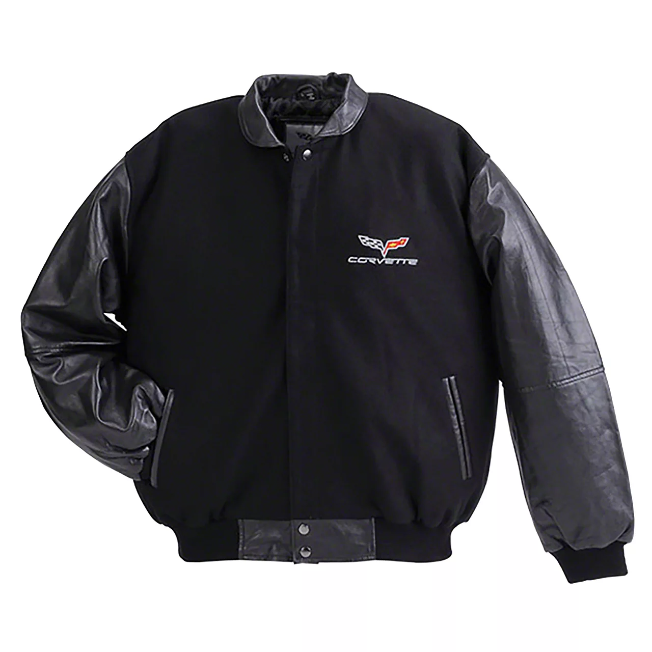 Universal AM Men's C6 Varsity Jacket with Logo - Free Shipping