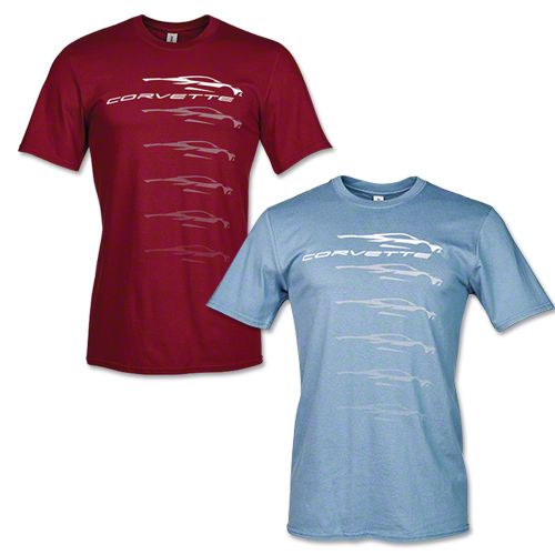 Universal AM Men's Fading C8 Logo Silhouette T-Shirt; Maroon - Free ...