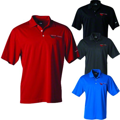 Universal AM Men's Nike Dri-FIT Polo Shirt with C6 Grand Sport Logos ...