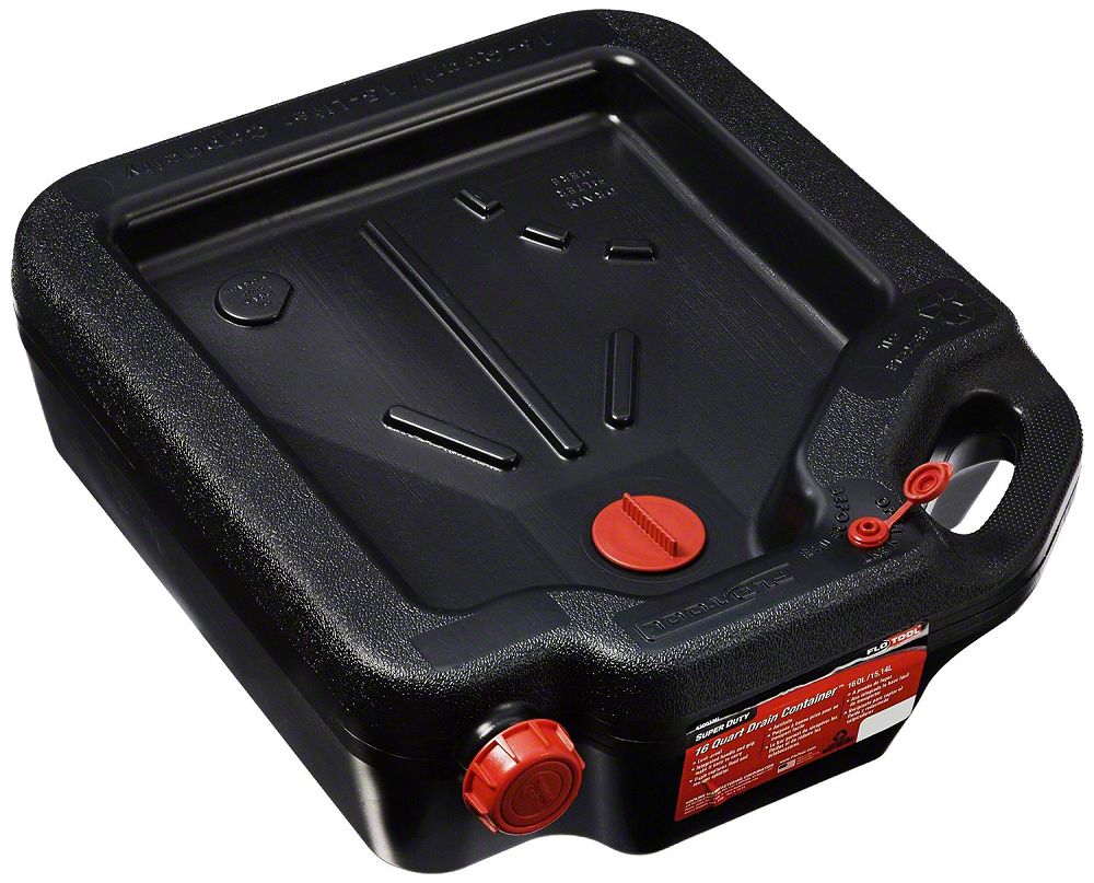 Universal AM Oil Drain Container; 16-Quart - Free Shipping