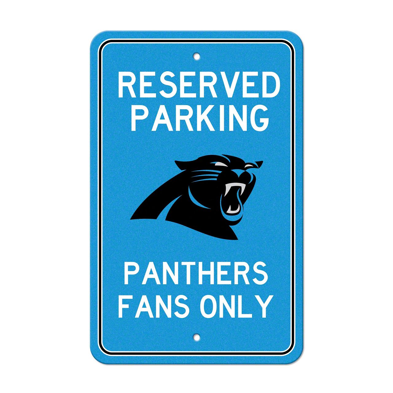 Universal AM Parking Sign with Carolina Panthers Logo; Black - Free ...