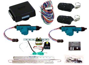 Universal AM Power Lock Kit with 12-Channel Keyless Entry and Trunk Kit ...