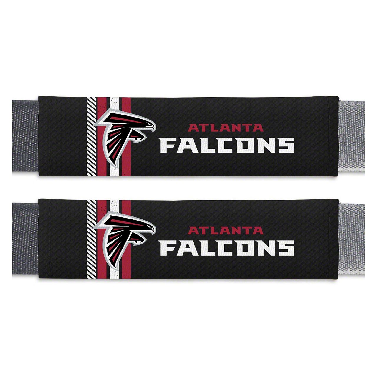 Universal AM Rally Seatbelt Pads with Atlanta Falcons Logo; Black ...