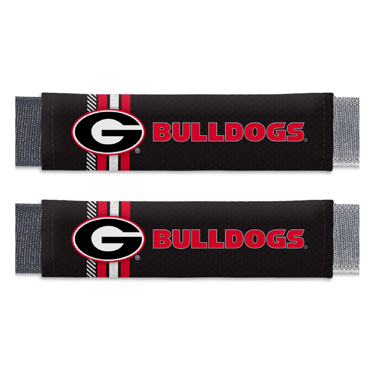 Universal AM Rally Seatbelt Pads with Georgia Logo; Black (Universal ...