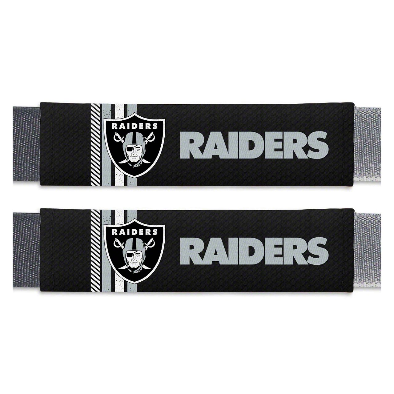 Universal AM Rally Seatbelt Pads with Las Vegas Raiders Logo; Black ...