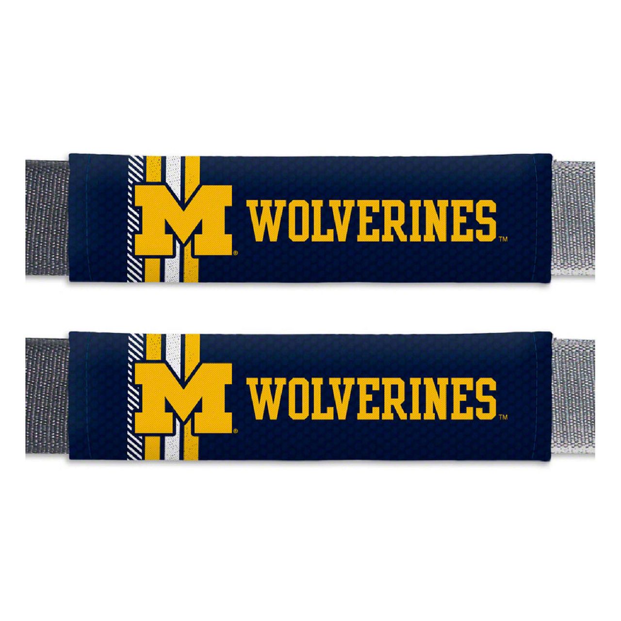 Universal AM Rally Seatbelt Pads with Michigan Logo; Blue (Universal ...