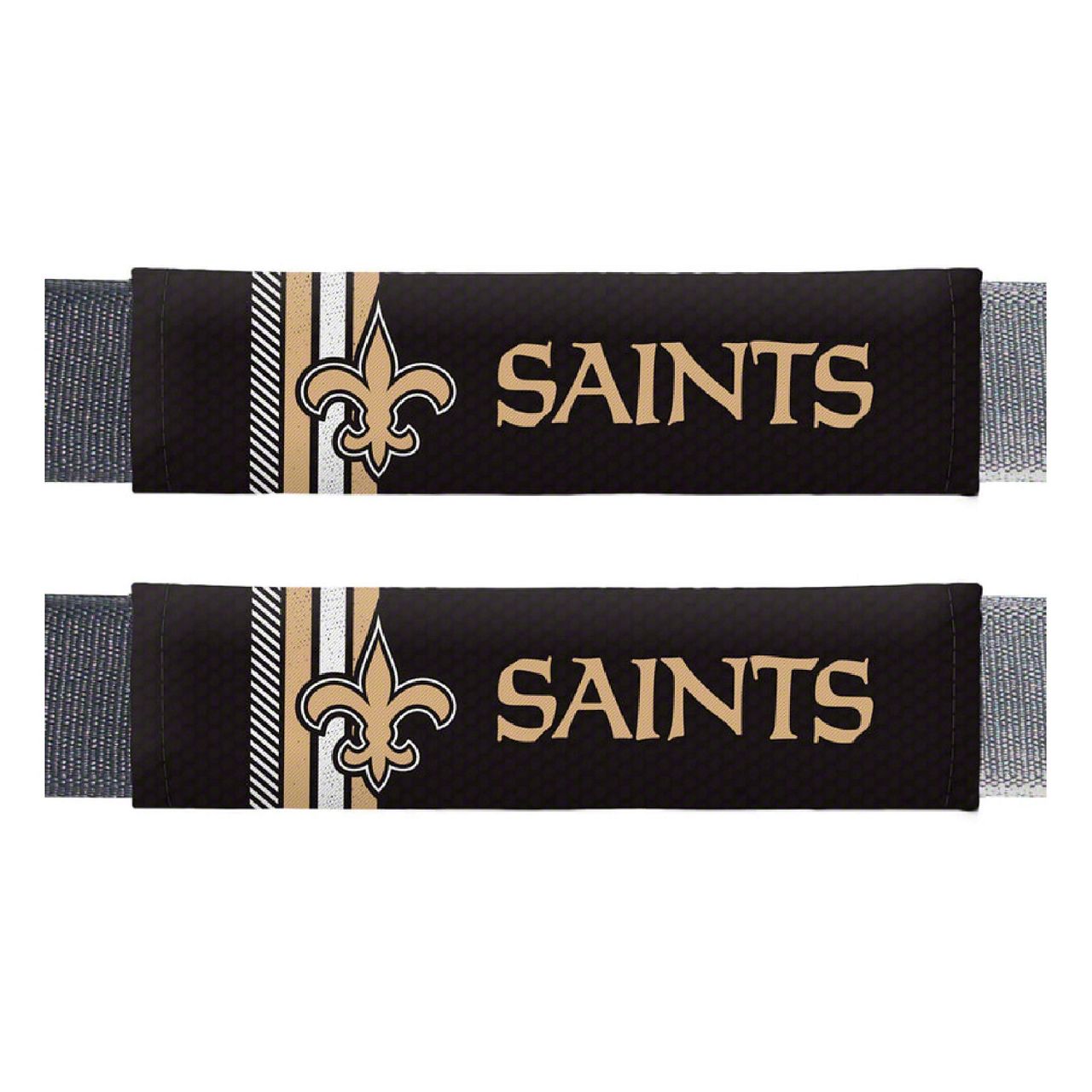 Universal AM Rally Seatbelt Pads with New Orleans Saints Logo; Black ...