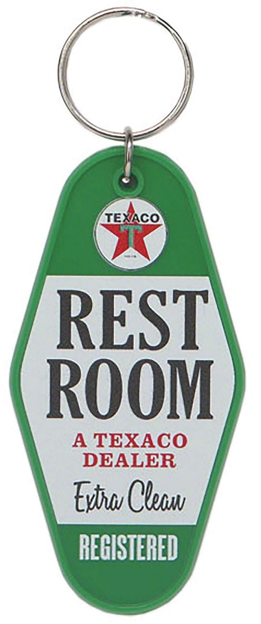 Universal AM Restroom Keychain; Texaco - Free Shipping
