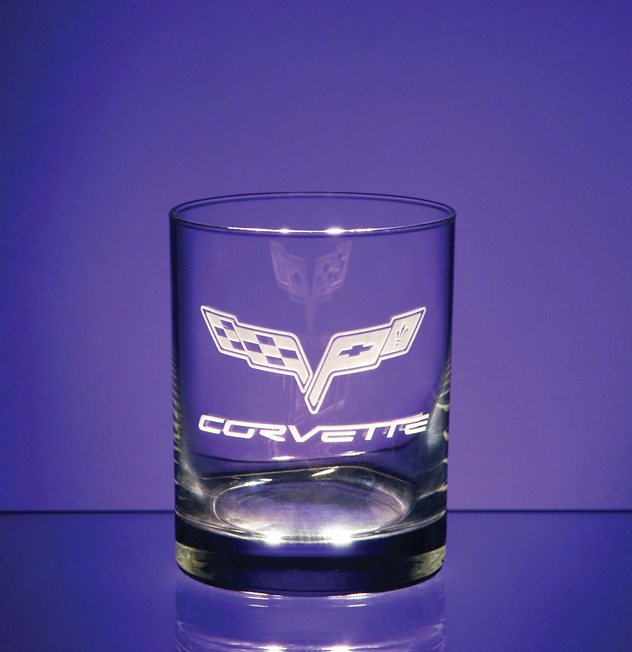 Universal AM Short Glass Set with C6 Logo; 14-oz. - Free Shipping
